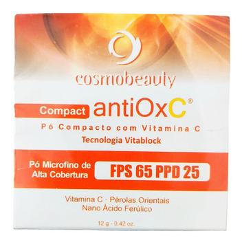 AntiOx C Pó Compacto com Vitamina C FPS65, Cosmobeauty, Pérolas Ácido ...