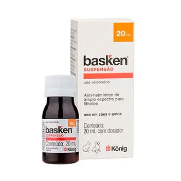 Antiparasitário Konig Basken Suspensão 20 ml - Vermífugo Pet - Magazine ...
