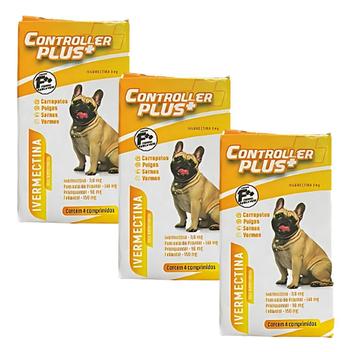 Antipulgas e Antiparasitário - 12 Comprimidos Plus Mastigáveis para ...