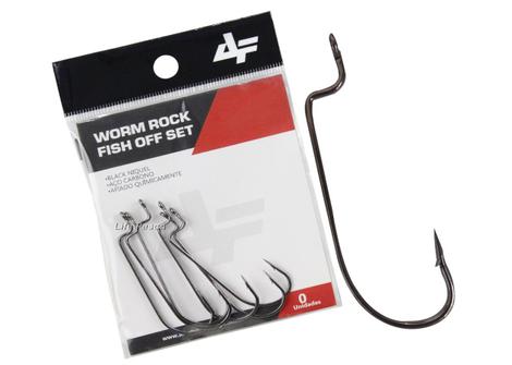 Anzol Albatroz Worm Rock Fish Off Set Nº 2/0 - Cartela C/ 6 Peças ...