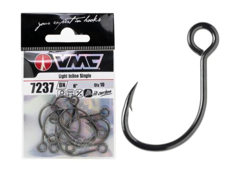 Anzol VMC Light Inline Single 7237BN Nº3/0 - 10 Unidades - Anzol - Magazine Luiza