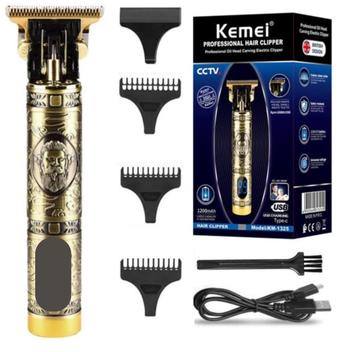 Aparador de Pelo Kemei KM, Ideal para Cabelos e Barbas - LIPPIN - Aparador de Pelos, Barba e ...