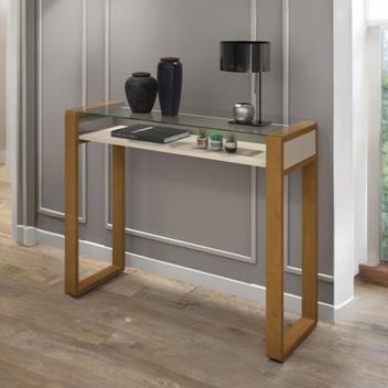 Aparador New Vidro Temperado Seguro Hall Entrada Sala Buffet - Simple ...