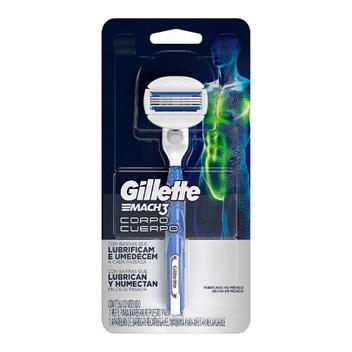 Aparelho de Depilação Mach 3 Corpo Gillette - 1 Unidade - GILLETTE DO ...
