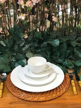 Aparelho de Jantar e Chá 20 peças - Plissan Relevo - Alleanza Cerâmica ...