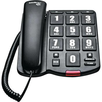 Aparelho Telefone Fixo Pratico Teclas De Fácil Visualização Homologação ...