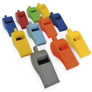 Apito SPORT Plástico Colorido com 12 Sortido - Pica Pau - Apito ...