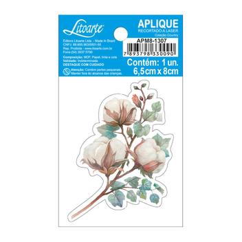 Aplique em Mdf Apm8-1307 Guirl. Magnólia - LITOARTE - Aplique Decoupage ...