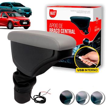 Apoio de Braço Cobalt 2012 Até 2019 E Novo Onix 2020 Até 2023 C/ Usb ...