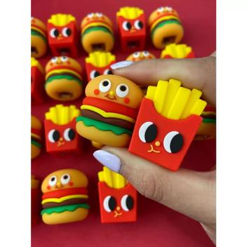 Apontador borracha fast Food - Kuki - Brincadeiras de Faz de Conta ...