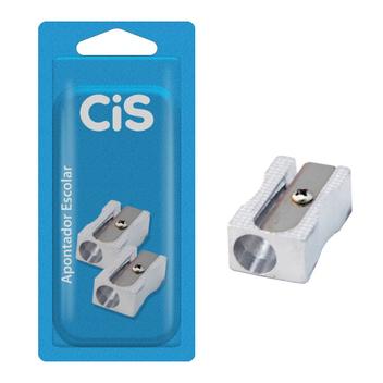 Apontador de Metal Escolar 2 Unidades - Cis - Material Escolar ...