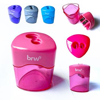 Apontador escolar com depósito 2 furos para lápis jumbo - BRW ...