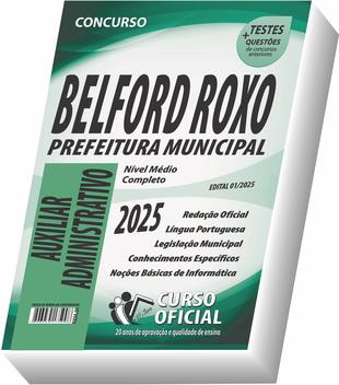 Apostila Prefeitura de Belford Roxo RJ Auxiliar Administrativo - CURSO OFICIAL - Livros para ...