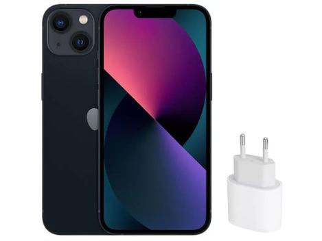 Apple iPhone 13 256GB Meia-noite Tela 6,1” - 12MP + Carregador USB-C de ...