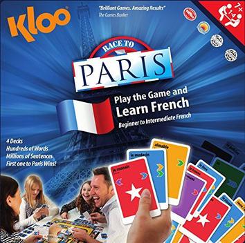 Aprenda francês com a corrida da KLOO para Paris Board Game - 4 Decks ...