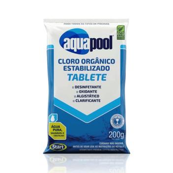 Aquapool Cloro Orgânico Estabilizado Tablete 200g - Start - Cloro para ...