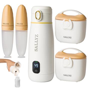Aquecedor de Leite Portátil SALLYZ Nomad - Com Colheres e Recipientes ...