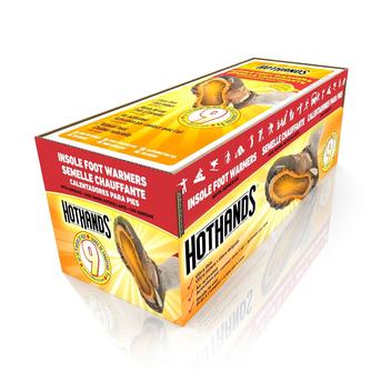 Aquecedores de pés, palmilha HotHands, de longa duração, 9 horas, 16 ...