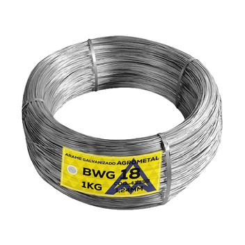 Arame Galvanizado 1,24mm 18 Bwg/ 1kg Above - Arame Galvanizado ...