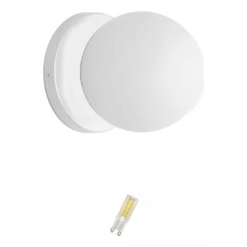 Arandela Slim Globo 10 Jabuticaba Branco Fosco Com Led - MW - Luminária ...