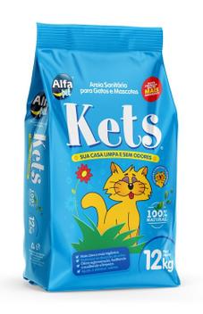 Areia Gatos Kets 12kg - ALFA PET - Areia para Gato - Magazine Luiza