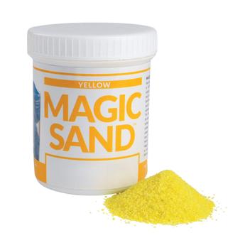 Areia plástica colorida Steve Spangler Magic Sand 227g amarela - Steve ...