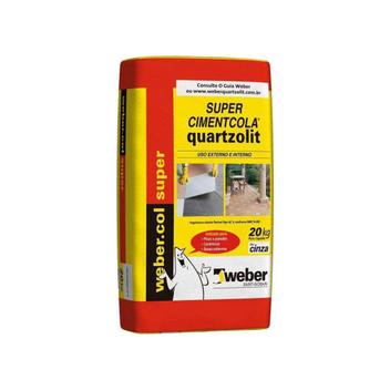 Argamassa Ac2 20kg Super interno e externo cinza Quartzolit - Argamassa ...