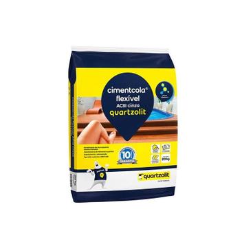 Argamassa ACIII Externo e Interno Cinza 20kg Quatzolit - Quartzolit ...