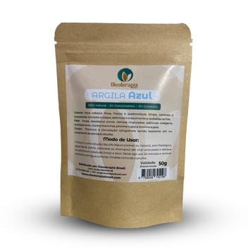 Argila Azul 50g - 100% natural - Uso cosmético/rosto, cabelo e corpo ...