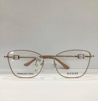 Armação de grau GUESS modelo 2974 cor nude e dourado - Armação de ...