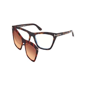 Armação Óculos De Grau Tom Ford Com Clip-On Tf5971-B 052 - Armação de ...