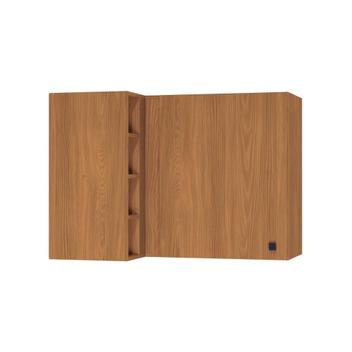 Armário Aéreo De Canto Reto Kappesberg Pixel 1 Porta 4 Nichos Canela ...