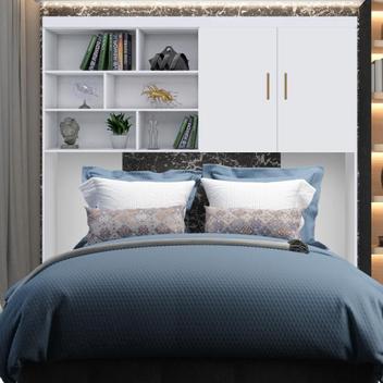 Armário Aéreo Para Cama De Casal Branco Caio Shop JM - PHOENIX BABY ...