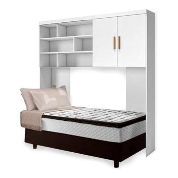 Armário Aéreo Para Cama De Casal Branco Caio Shop JM - Phoenix Baby ...