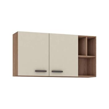 Armário Aéreo Select 2 PT Manchester e Champagne 120 cm - Fellicci ...