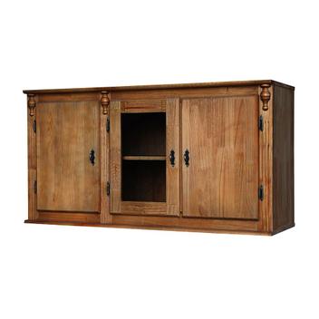 Armário de Cozinha Aéreo Antique de Madeira 120 cm com 3 Portas - 1043 ...