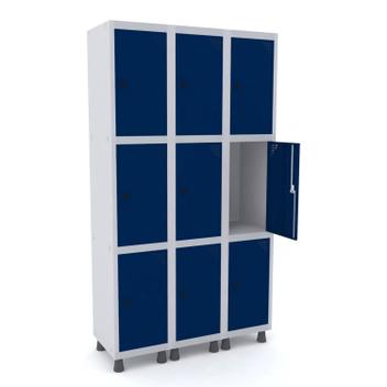 Armário Locker Guarda-Volume 9 Portas Aço Grp 503/9 - Pandin Móveis ...