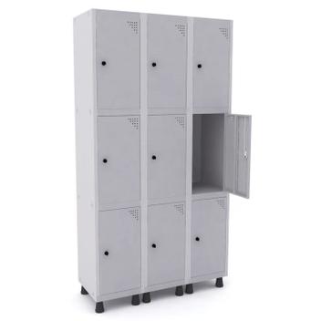 Armário Locker Guarda-Volume 9 Portas Aço Grp 503/9 - Pandin Móveis ...