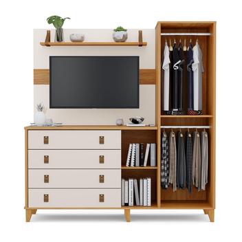 Armario Multiuso Com Cômoda e Painel de TV 50" Trend - MC BARRETO ...
