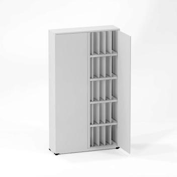 Armário Registrador Em Aço 02 Portas Pandin 2,00 m Cinza Cristal ...