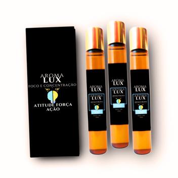 Aromalux Roll-on 10ml Foco e Concentração 100% Puro 2x Acompanha o ...