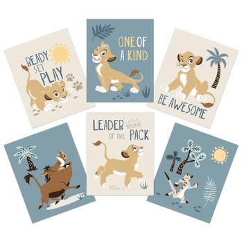 Arte de Parede Disney Baby Lion King - Simba, Timon e Pumba (Lambs ...