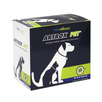 Artrox Pet Suplemento Mineral Cães e Gatos 30 Unidades 5g - Vetscience ...