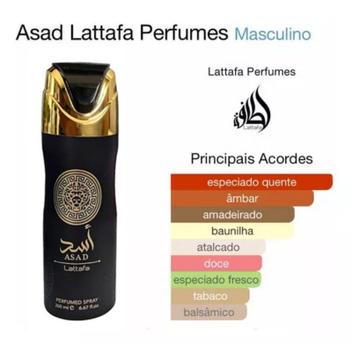 Asad Spray Corporal 200ml - Lattafa - Árabe Parfum - Lataffa - Perfume ...