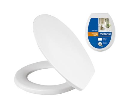 Assento sanitário oval soft branco metasul - Assento / Tampa Sanitária ...