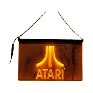 Atari Game PC Logo LED Neon Sign 3D Carving Wall Art Para Casa, Quarto ...
