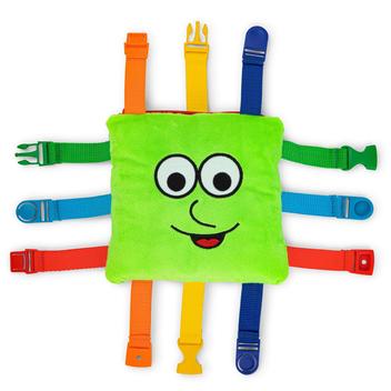 Atividade de aprendizagem Toy Buckle Toys Buster Square com zíper ...