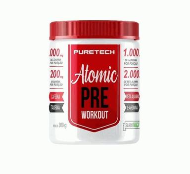 Atomic Pré Workout (300G) - Sabor: Maçã Verde - Puretech - Pré Treino ...