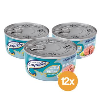 Atum Coqueiro Sólido Ao Natural 170g Pack C/12un - Atum Enlatado - Magazine Luiza