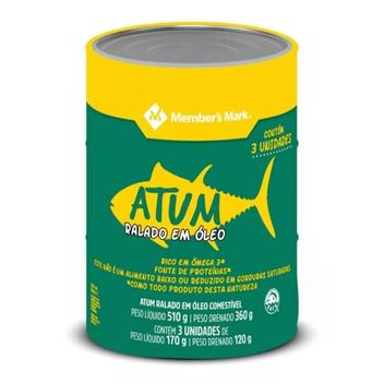 Atum Em Conserva Importado - Ralado - 3 Unidades - 510g - Member's Mark ...